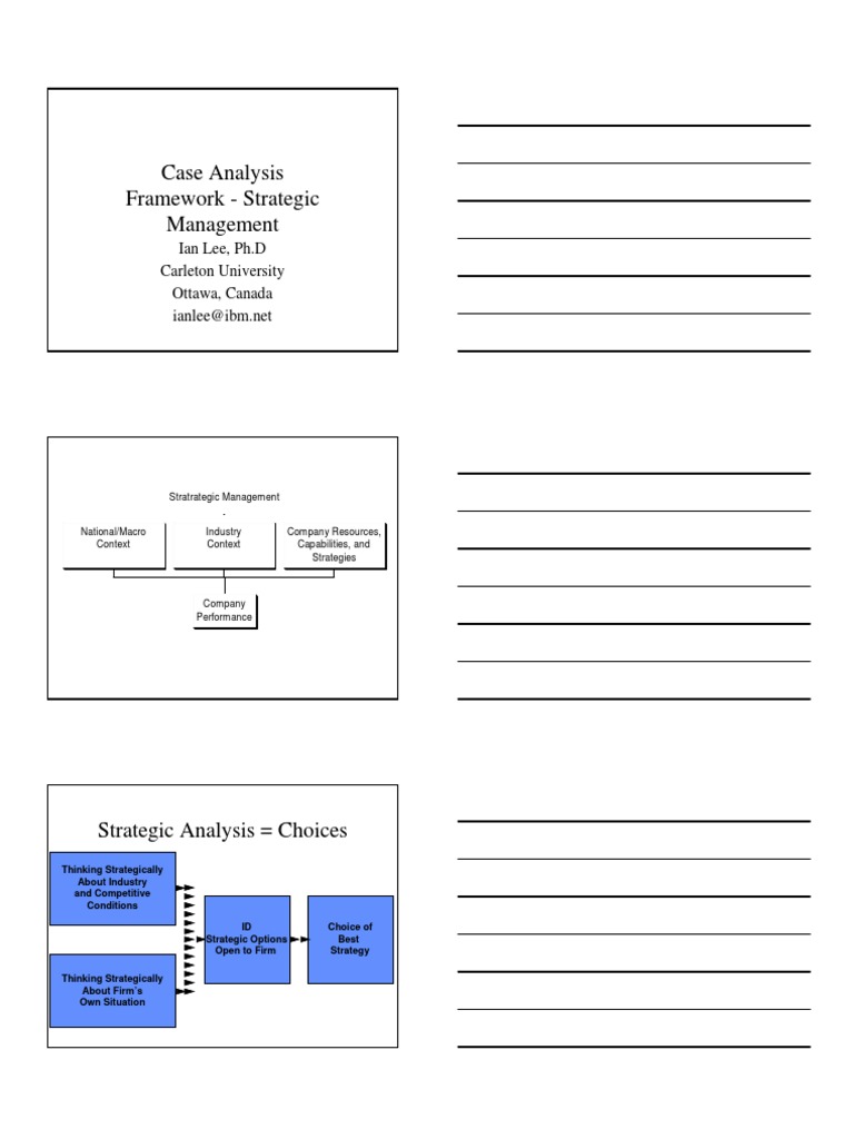 Case Framework | PDF | Business