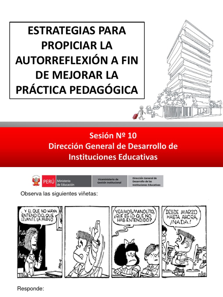 Sesión 10 Estrategias Autorreflexión | PDF | John Dewey | Maestros