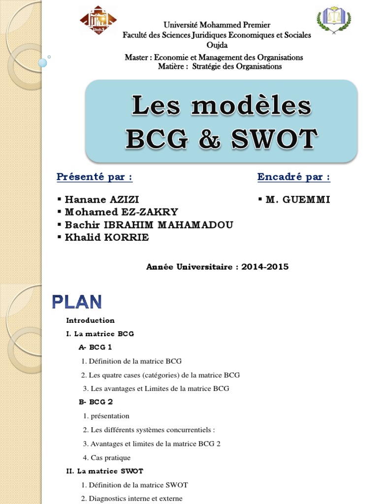 BCG Swot | PDF | Économie | Business