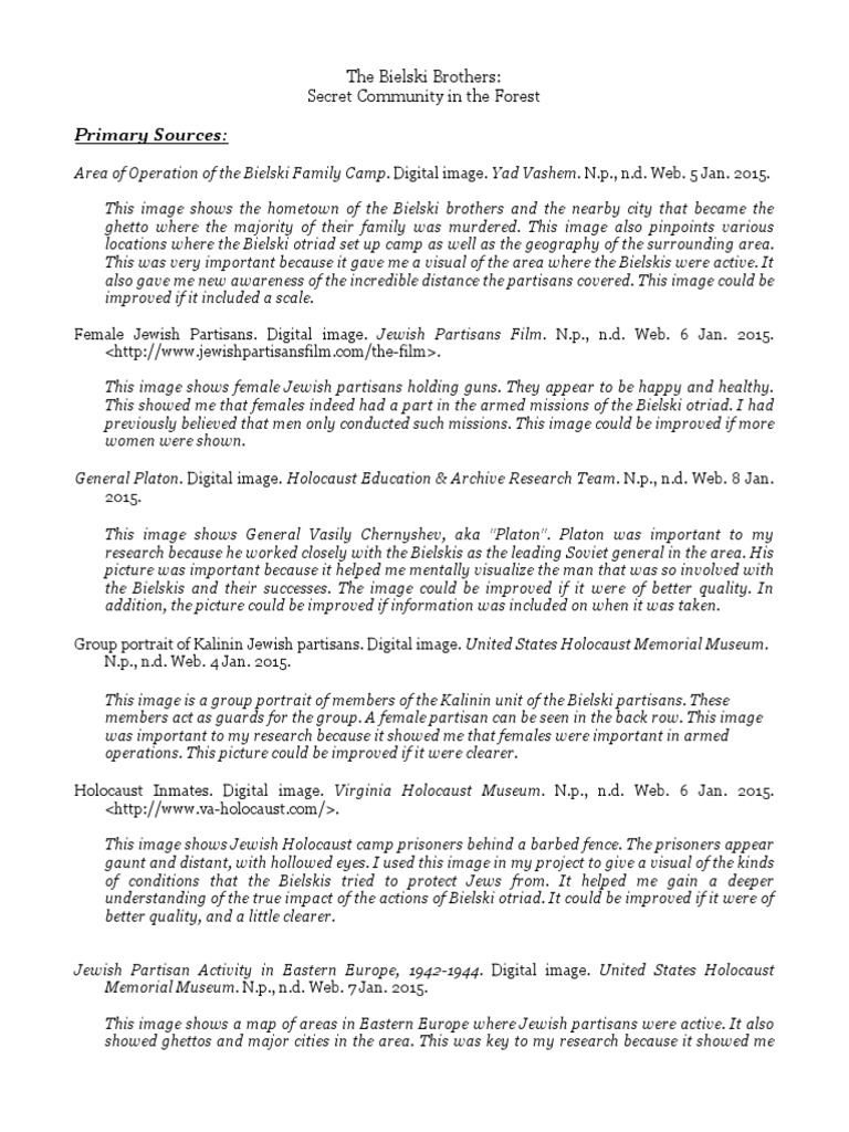 Annotated Bibliography | PDF | The Holocaust | World War II