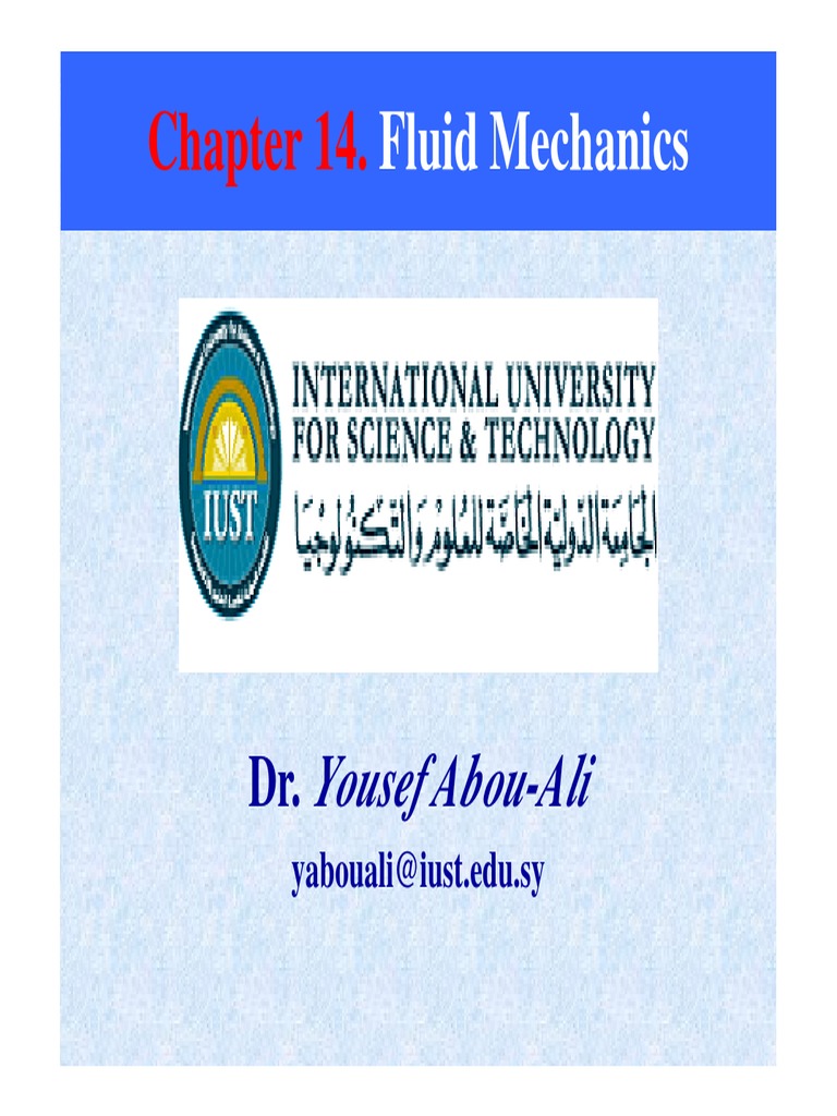 Fluid Mechanics (Chapter 14) | PDF | Pressure | Buoyancy
