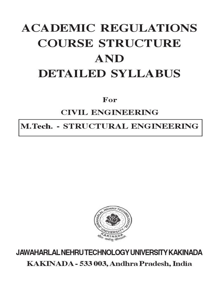 Academic Regulations Course Structure AND Detailed Syllabus: Civil ...