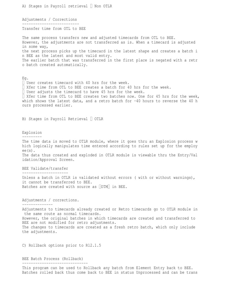 OTL Rollback | PDF | Computing | Software