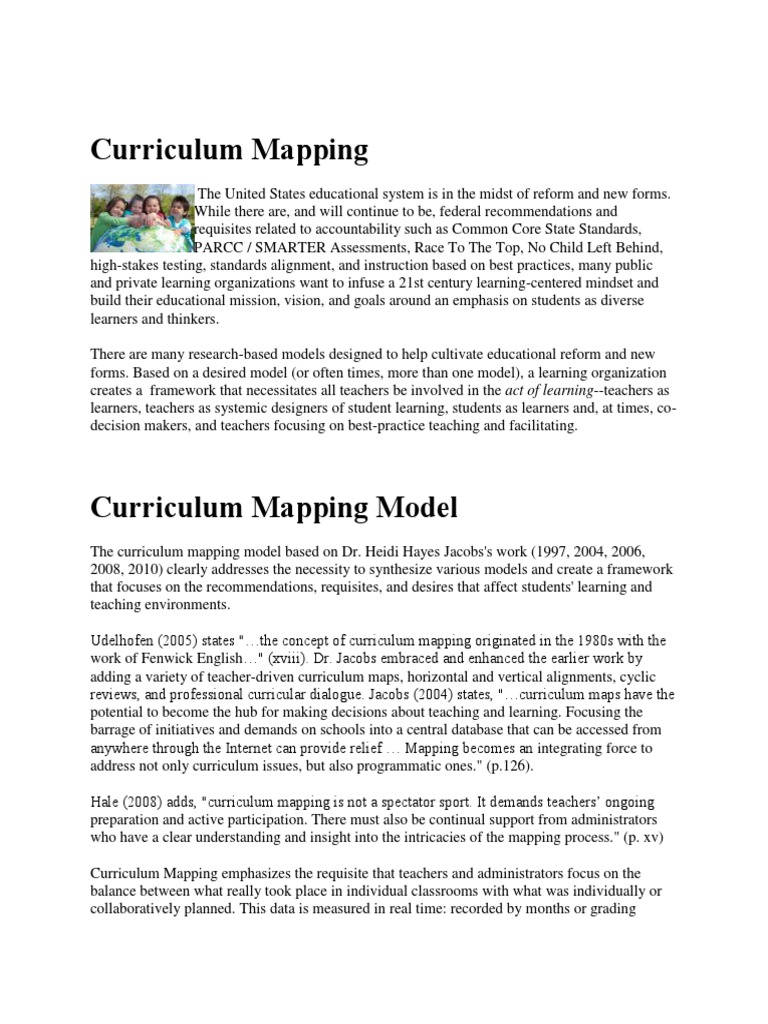 Curriculum Mapping | PDF | Curriculum | Teachers