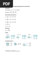 Mechanical Engineering Formula Sheet | PDF | Motion (Physics) | Natural Philosophy
