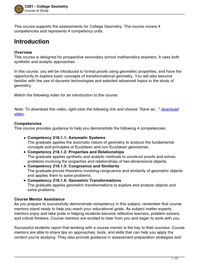 College Geometry | PDF | Axiom | Circle