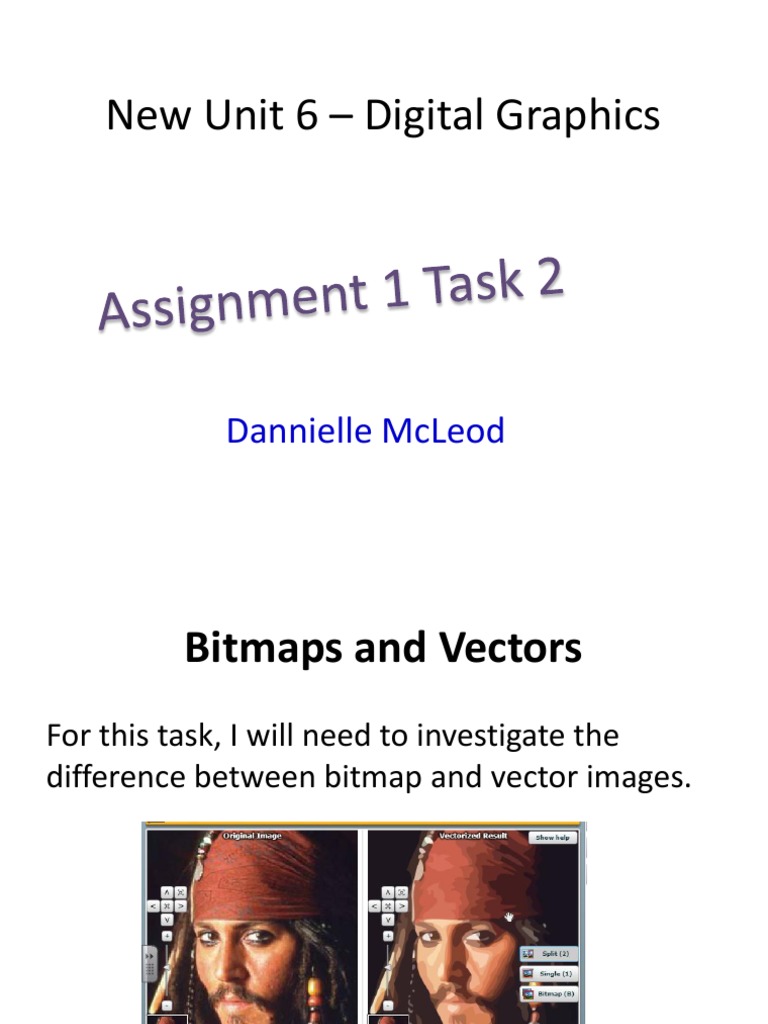 Task 2 - Bitmaps Vectors 1 | PDF