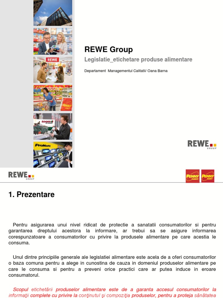 Legislatie - Etichetare Produse Alimentare | PDF