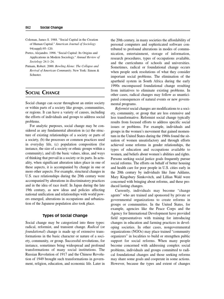 Understanding Social Change Dynamics | PDF