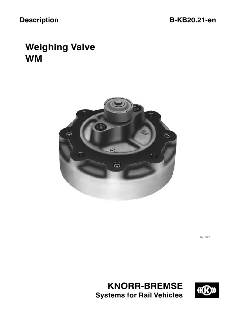 B Kb20.21 Weighing Valve 0en | PDF | Valve | Piston