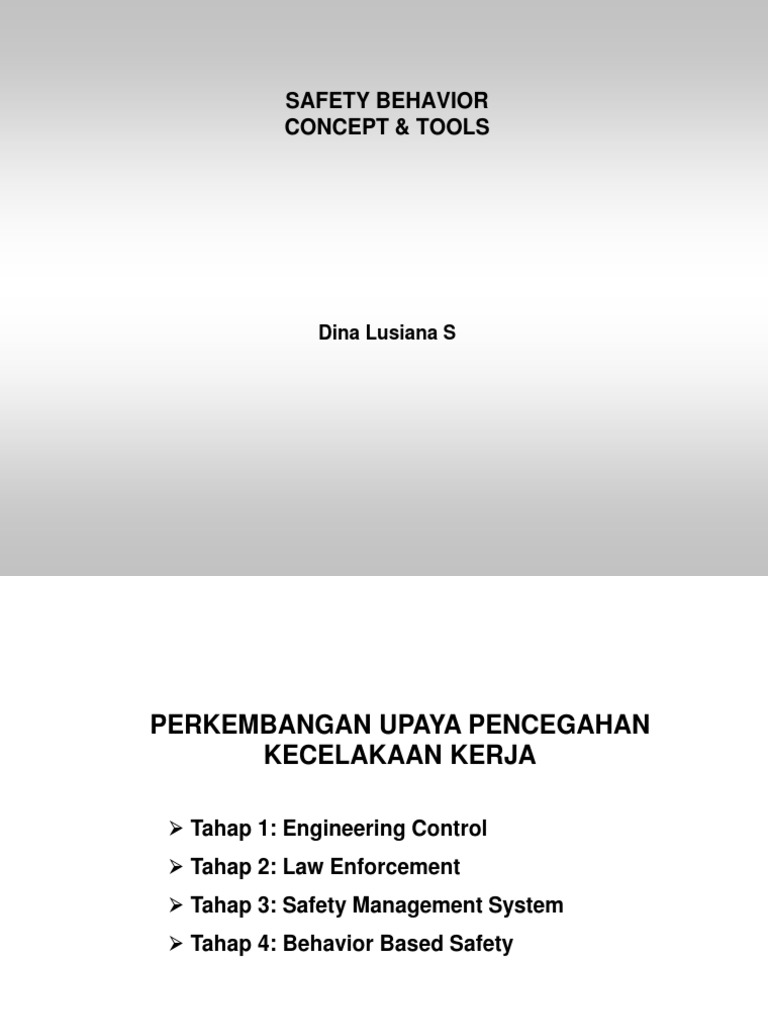 Safety Behavior | PDF