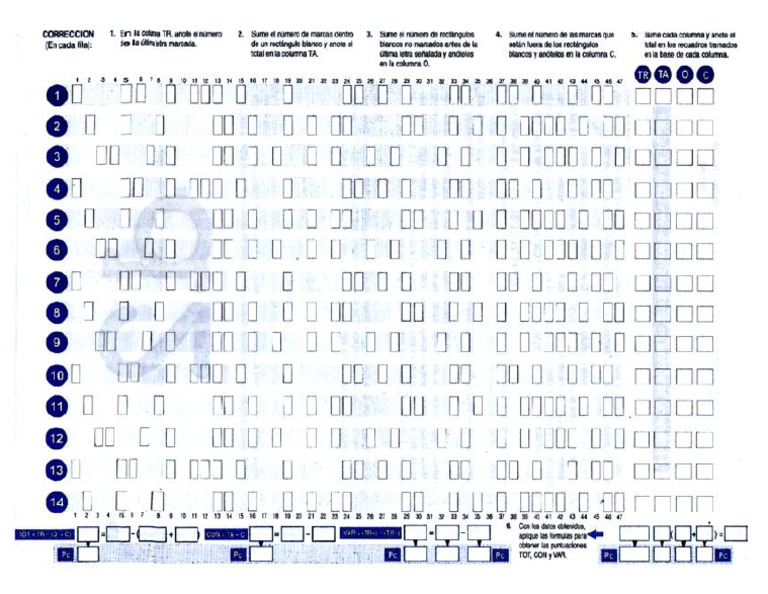 Corrección Test d2 | PDF