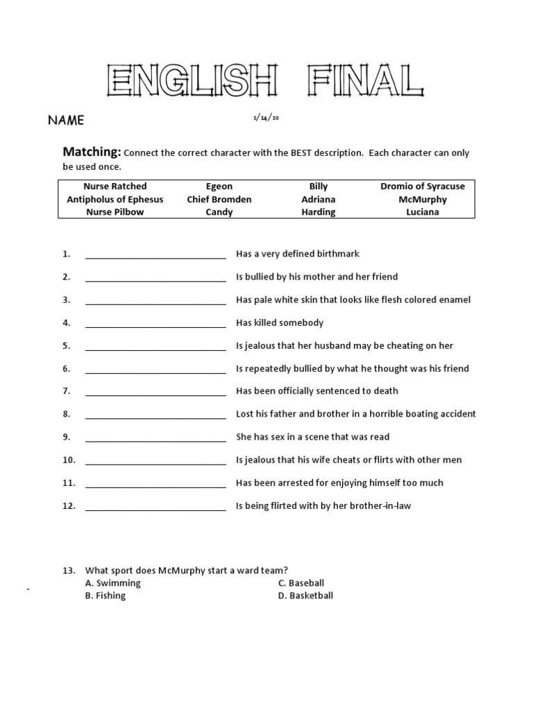 English Final | PDF