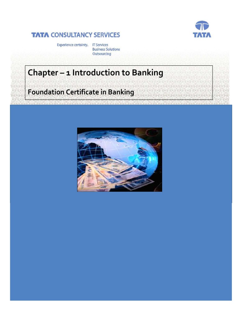 Chapter 1 - Introduction To Banking | PDF | Financial Markets ...