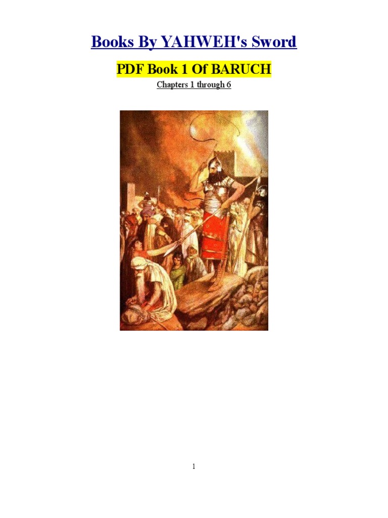 Book 1 of Baruch | Israelites | Moses