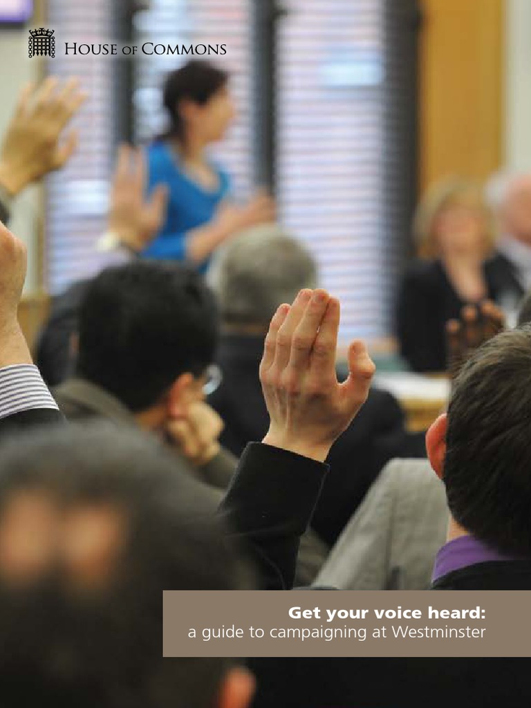 Engaging Your MP: A Campaign Guide | PDF | House Of Commons Of The ...