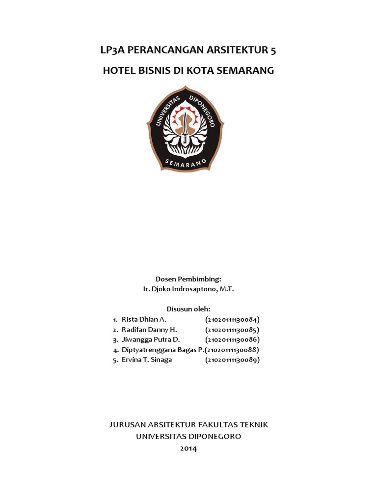 LP3A Hotel Bintang 4 Di Semarang | PDF