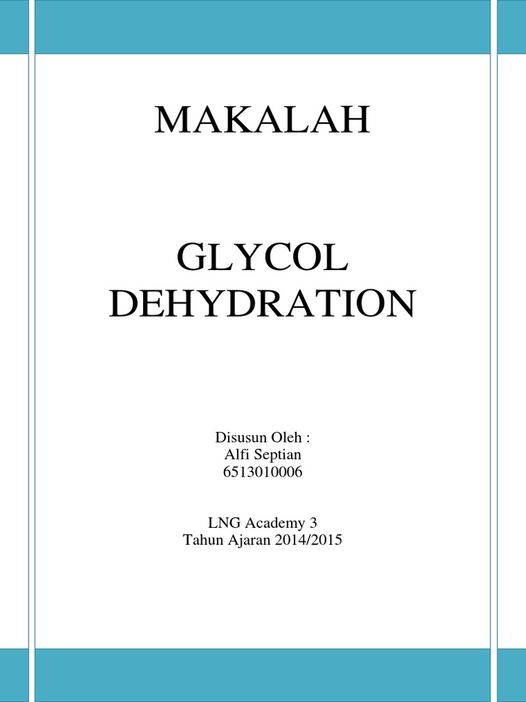 GLYCOL DEHYDRATION PROCESS | PDF