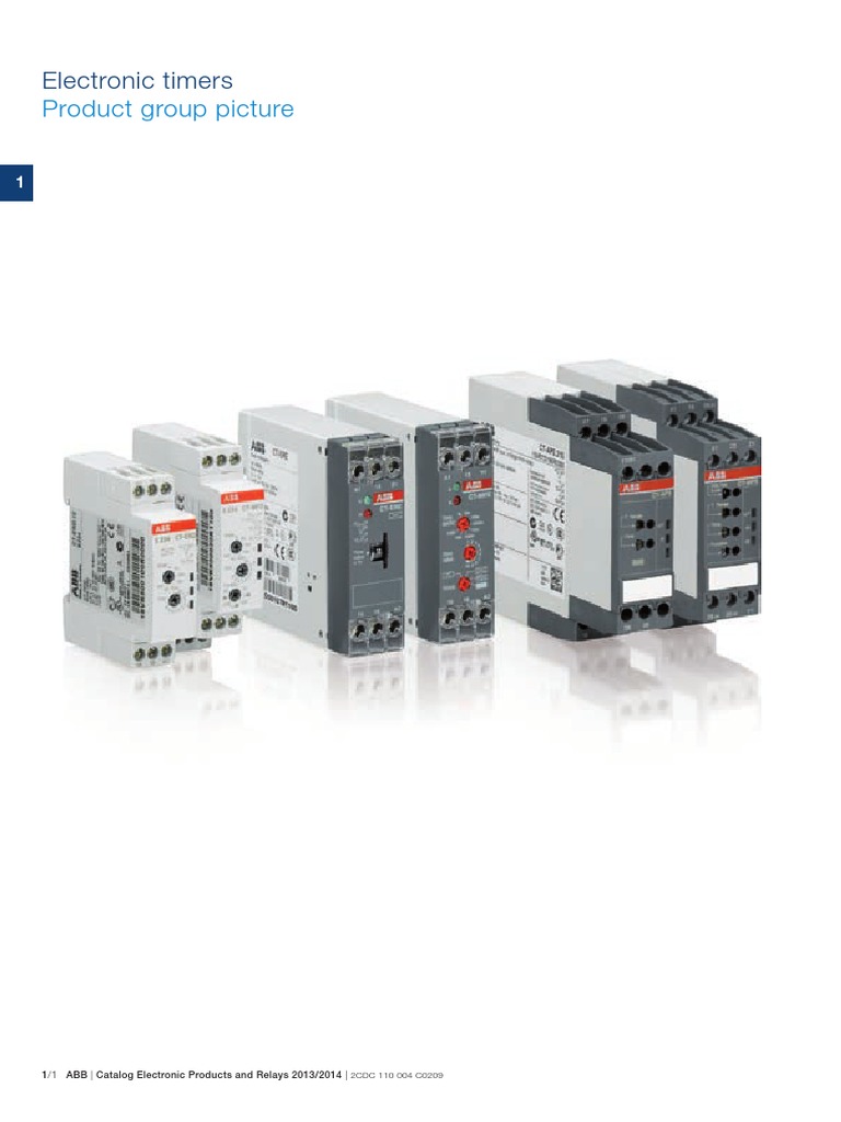 Catalogo ABB Productos Electronicos & Relays 2013_2014 | Relay | Switch
