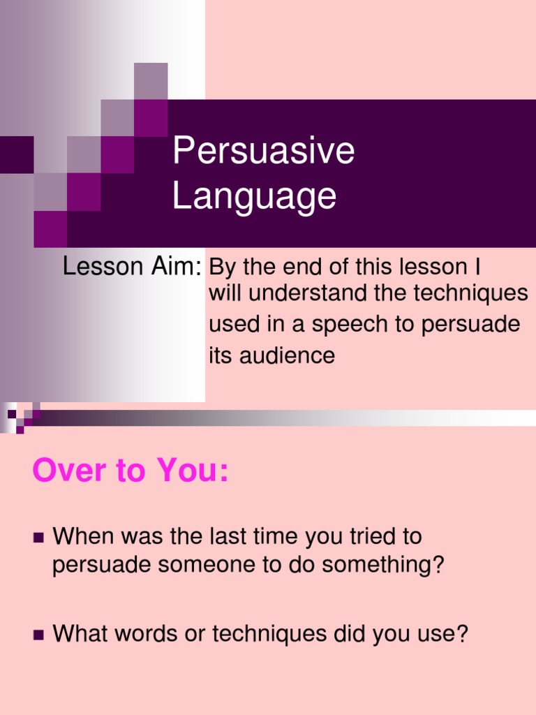 Persuasive Language Techniques Explained | PDF | Persuasion | Logos