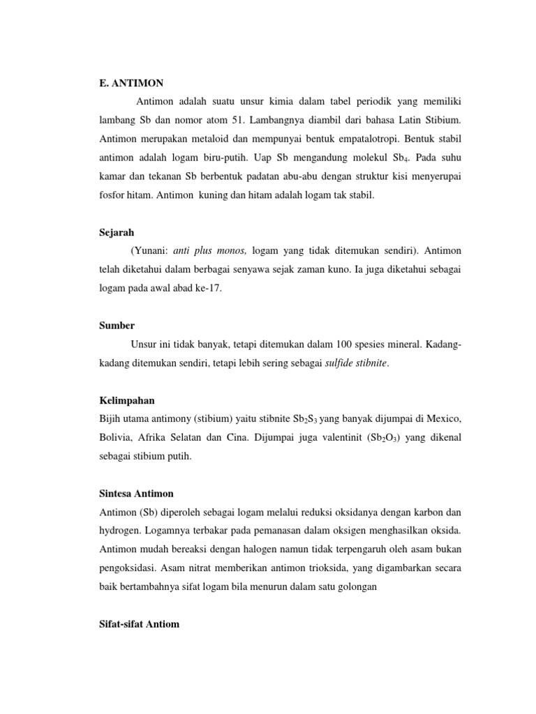 Antimon | PDF