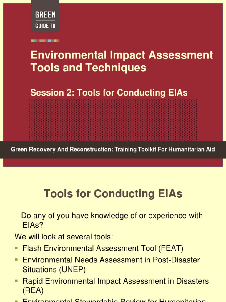 EIA Tools | PDF | Environmental Impact Assessment | Natural Environment