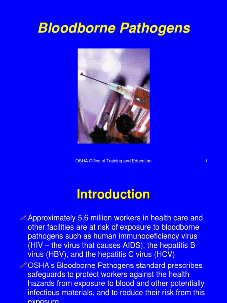 Bloodborne Pathogens | PDF