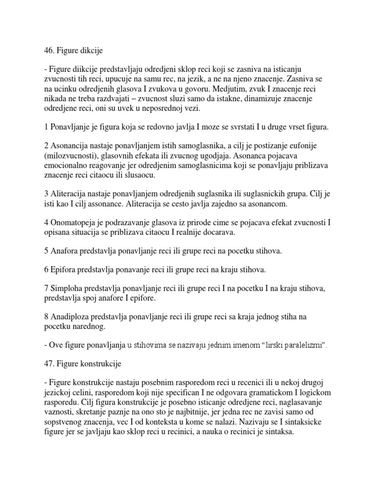 Stilske Figure | PDF