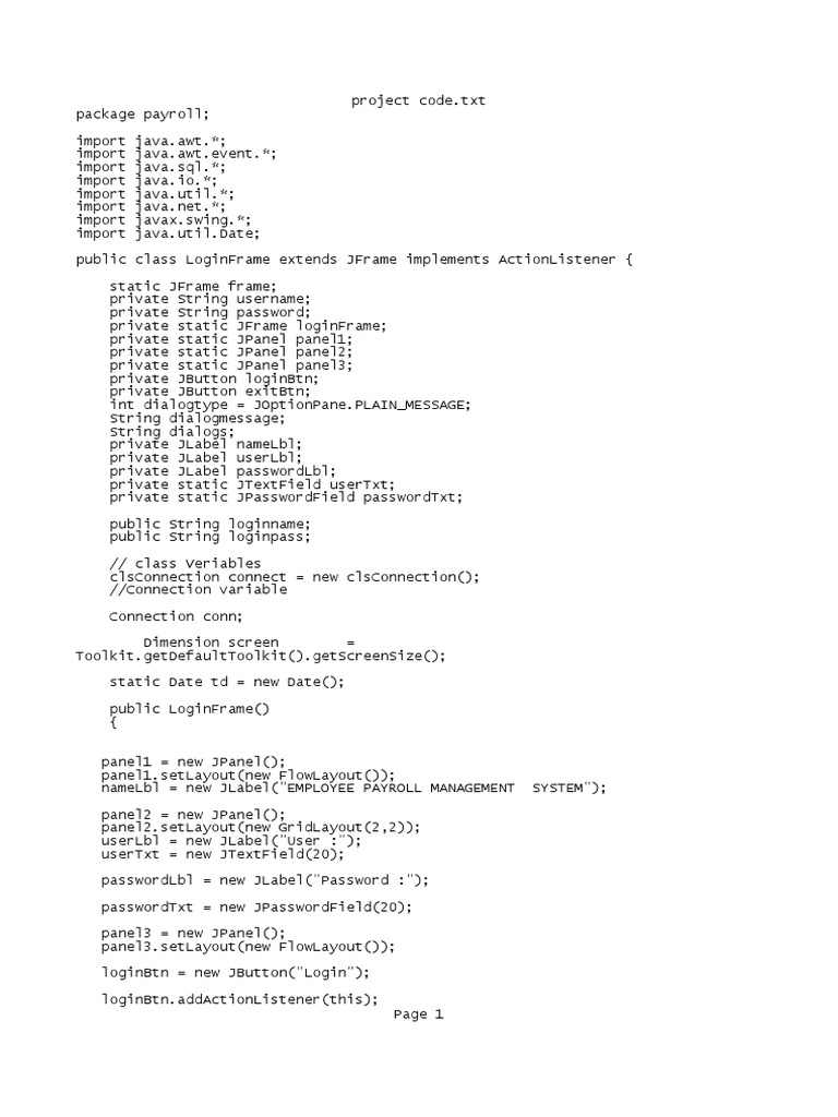 Project Codetxt Notepad Java Programming Language String Computer Science 
