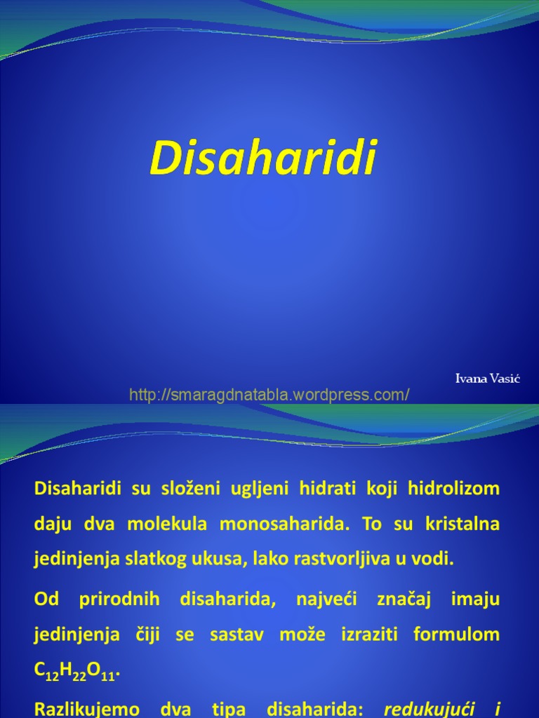 Disaharidi | PDF