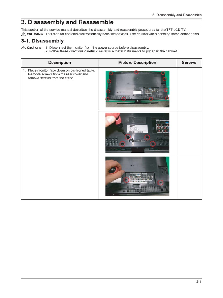 Disassembly & Reassembly PDF | PDF