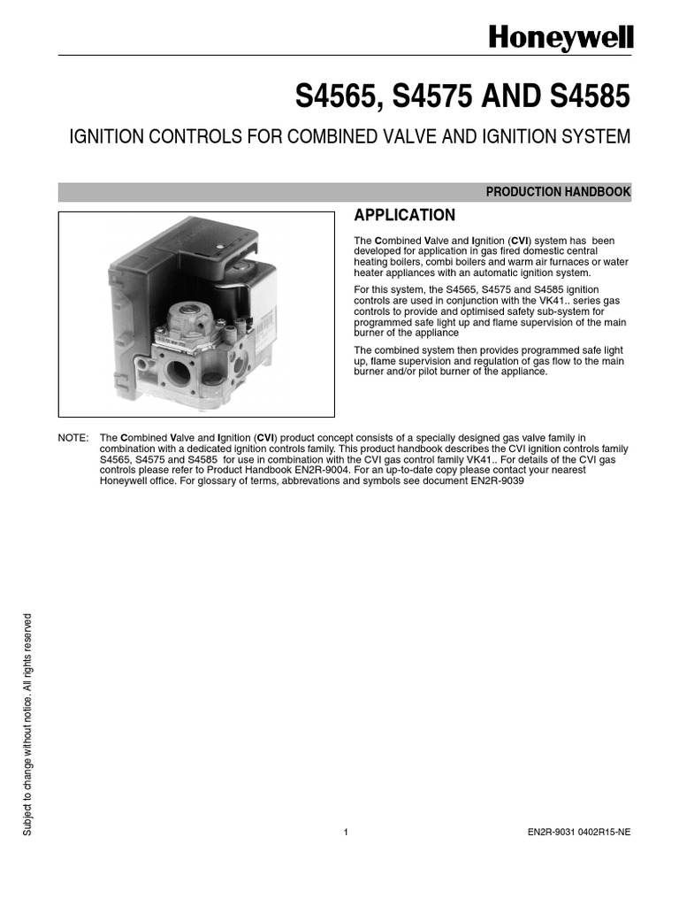 Honeywell S4565 Ignition Control Guide | PDF | Electrical Connector ...