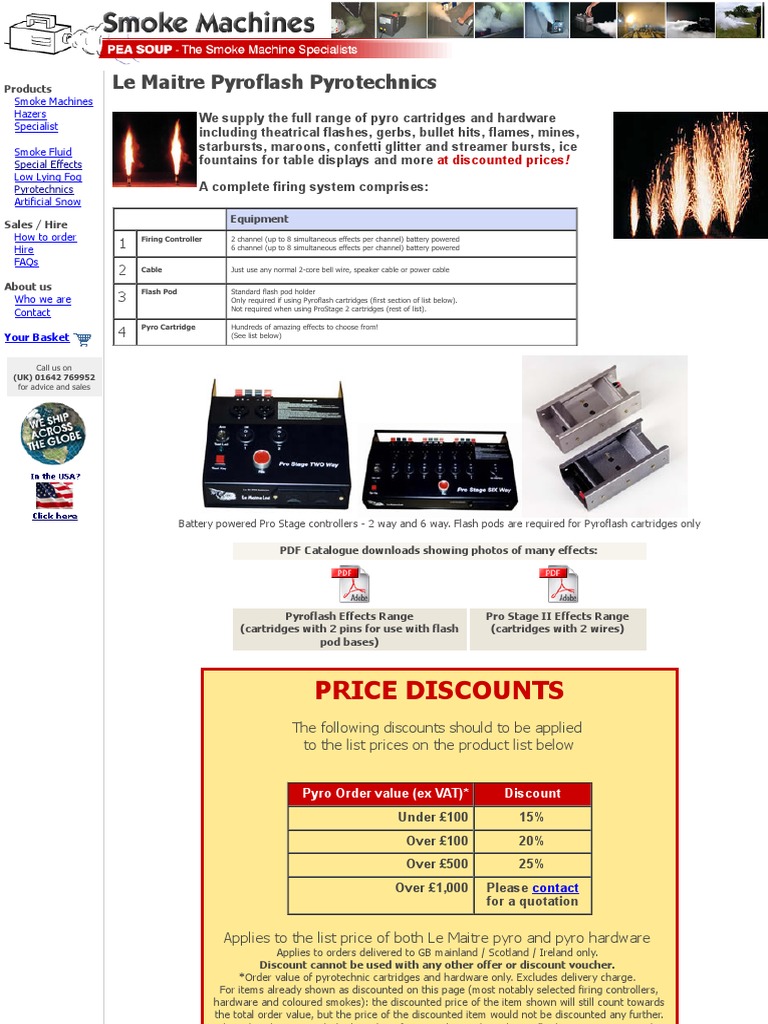 Le Maitre Pyroflash Pyrotechnics | PDF | Pyrotechnics | Blue