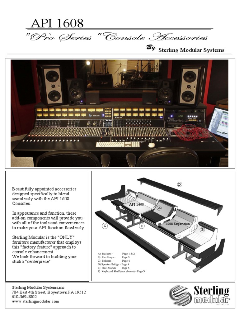 API 1608 Brochure | PDF | Computer Monitor | Desk