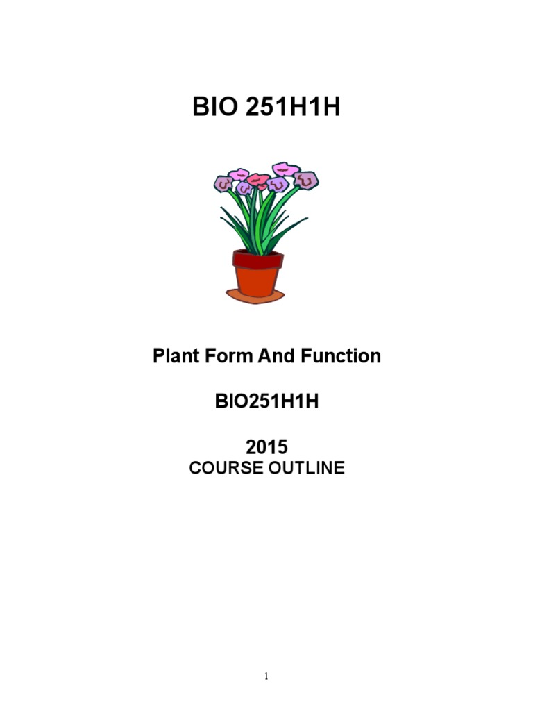 BIO251 Course Outline 2015 | PDF | Absorbance | Human Eye