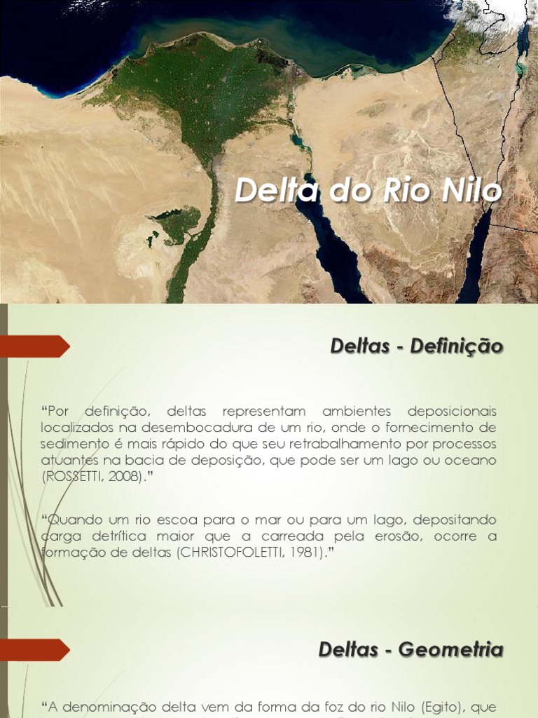 Delta do Nilo | PDF | Nilo | Paisagem