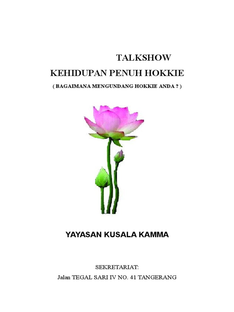 Proposal Talk Show | PDF | Griya & Taman