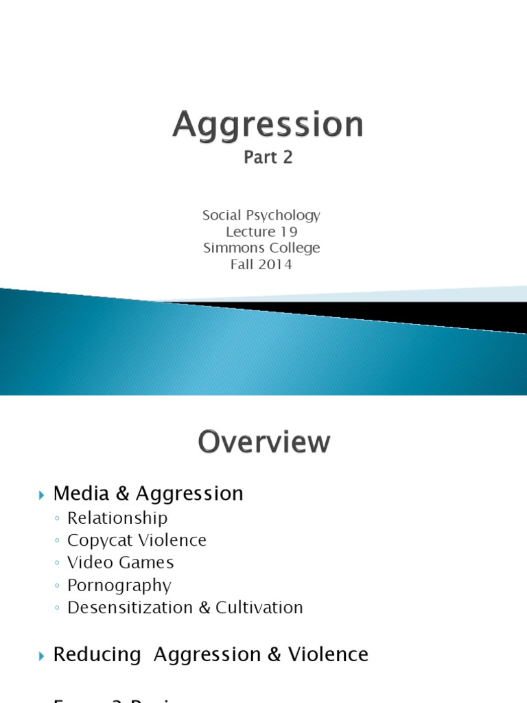 Media Violence and Aggression Insights | PDF | Social Science | Self ...
