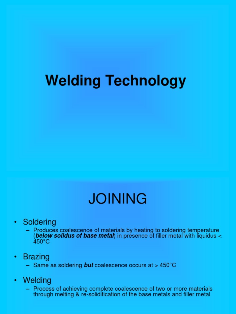 Welding Technology | PDF | Welding | Construction