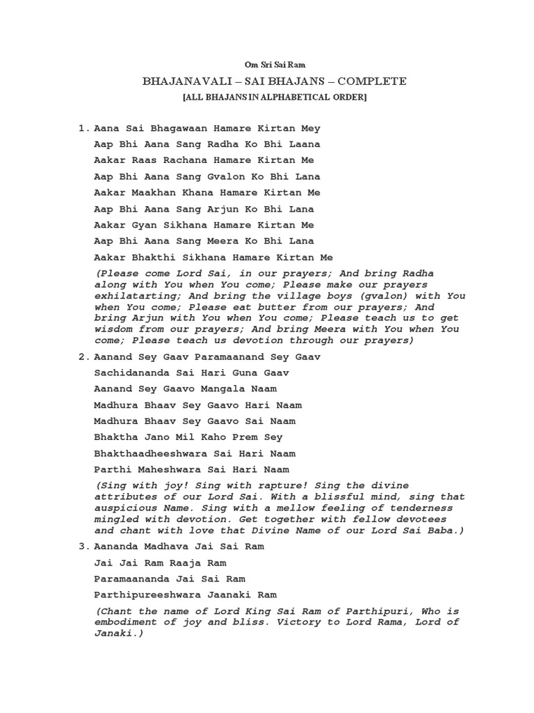 Bhajan Avali | PDF | Foreign Language Studies | Religion & Spirituality