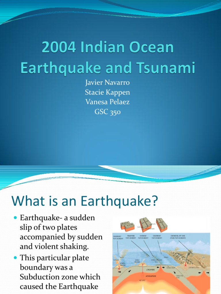 2004 Indian Ocean Earthquake and Tsunami | PDF | Tsunami | Earthquakes