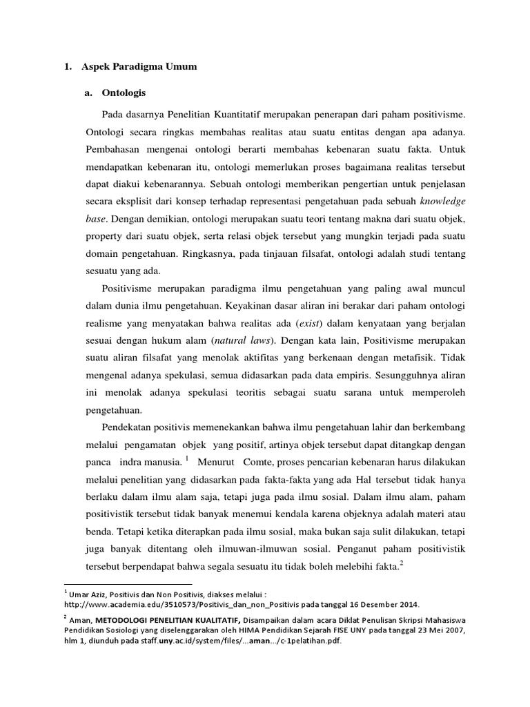 Paradigma Positivisme Hukum | PDF