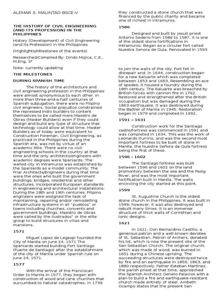 The History of Civil Engineering (And Its Profession) in The ...