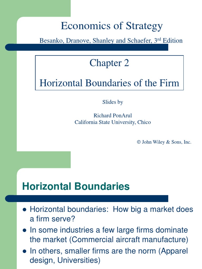 Horizontal Boundaries of A Firm | Download Free PDF | Economies Of ...