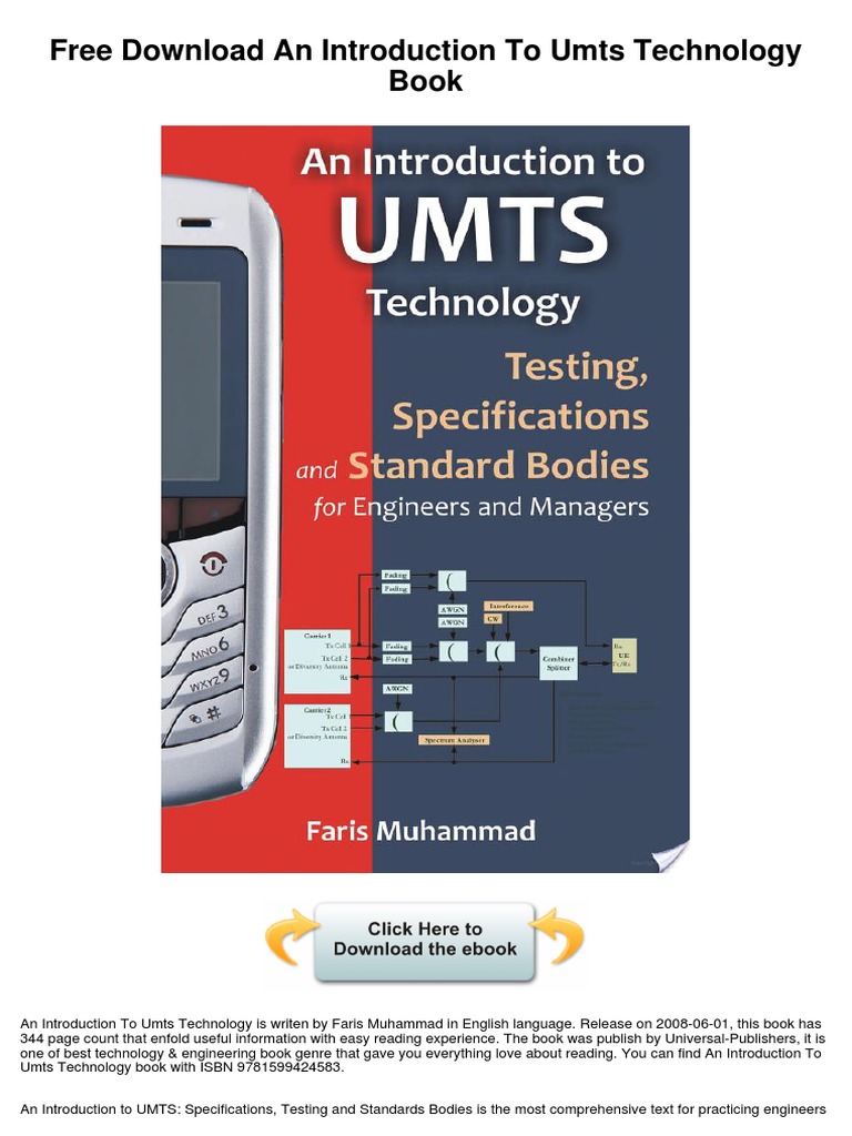 Book On UMTS-An Introduction To UMTS Technology | PDF | High Speed Packet Access | Lte ...