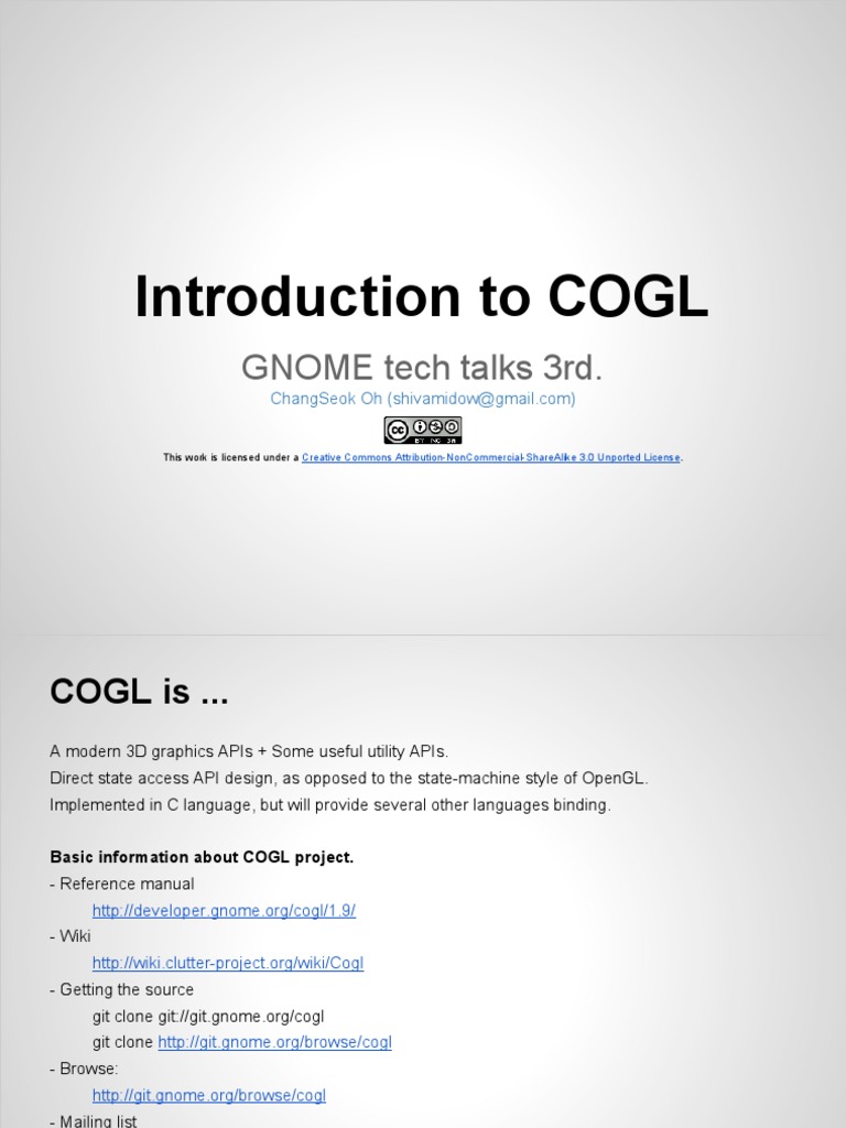 Introduction To COGL | PDF | Shader | Graphics Processing Unit