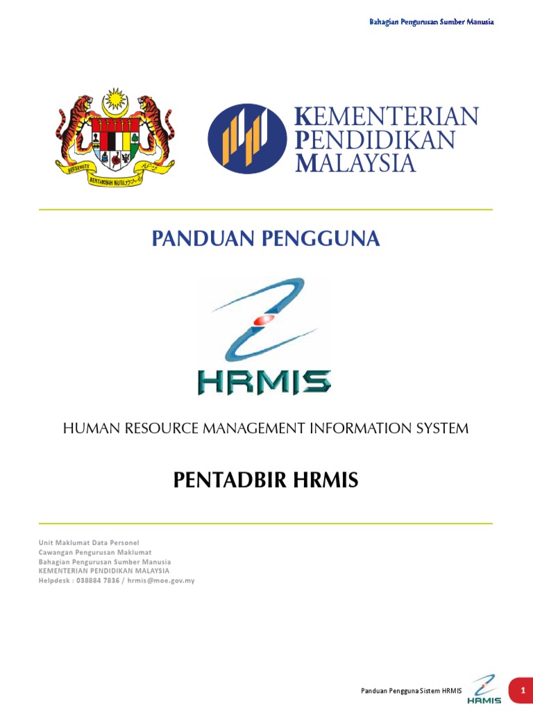 Modul Pentadbir HRMIS Sekolah | PDF