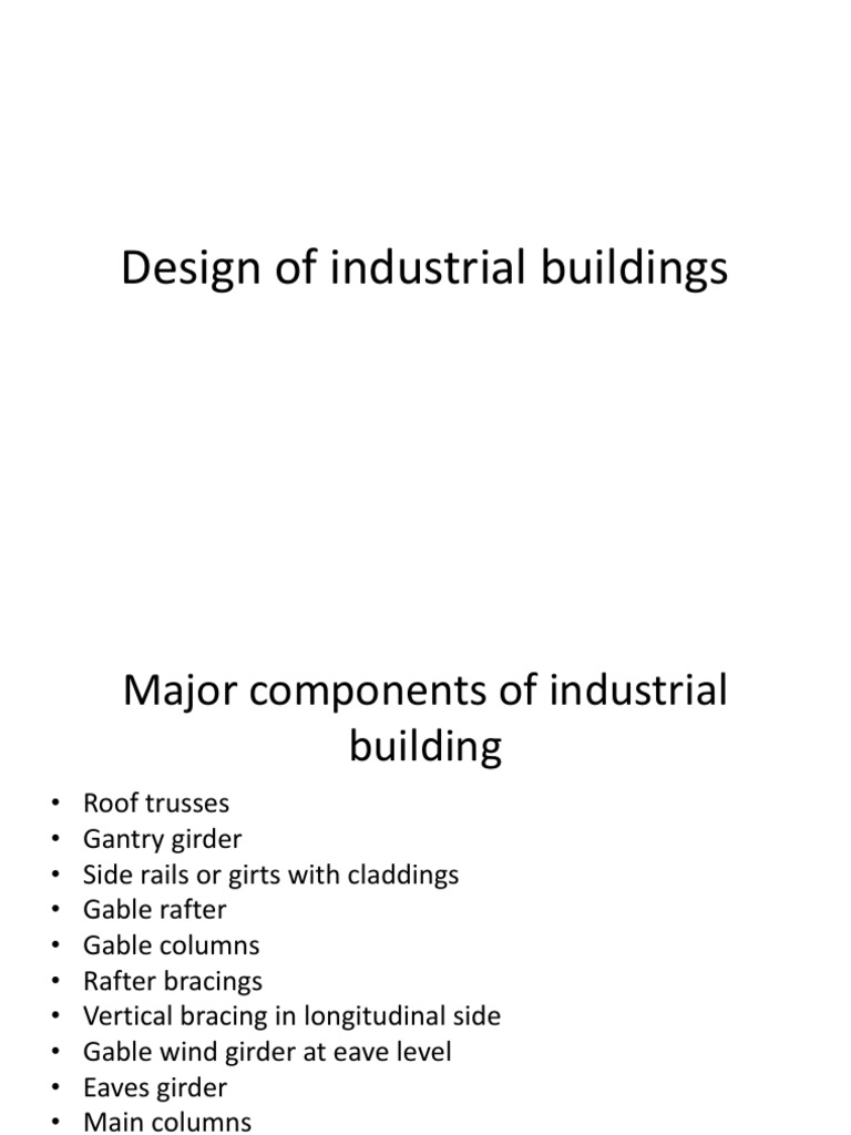 Industrial Roof Truss Design Overview | PDF | Truss | Framing ...