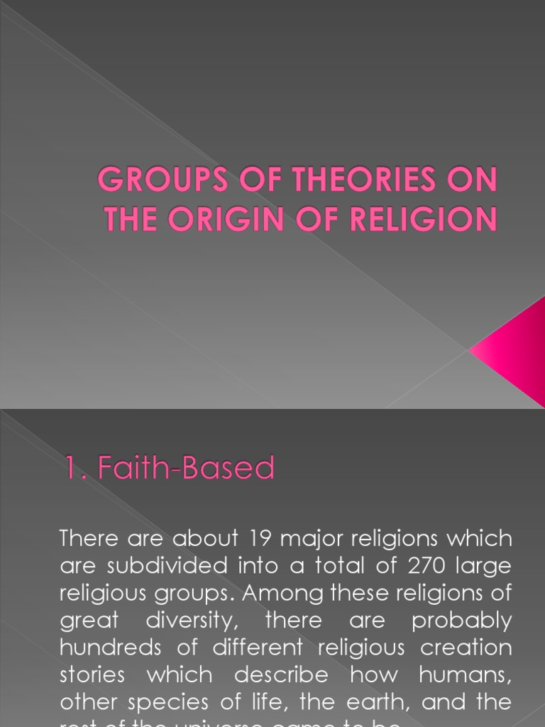 Groups of Theories On The Origin of Religion | PDF | Monotheism | God