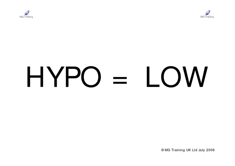 HO14 Hypo Low | PDF